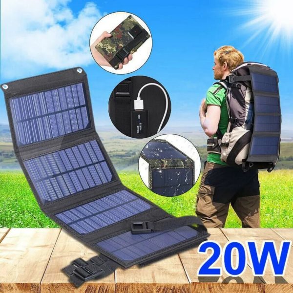 Prenosivi solarni panel (punjač) – 20W