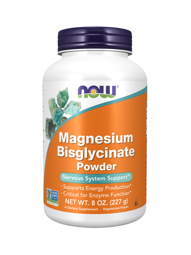 Magnesium Bisglycinate Powder, Now Foods, 227 g