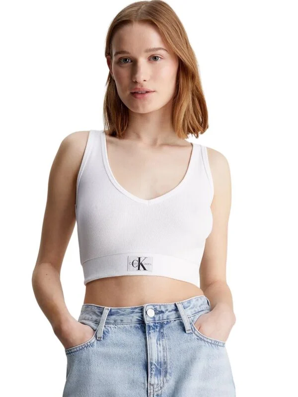 Calvin Klein - Beli ženski crop top