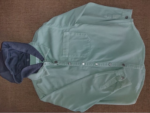 140 - Zara kosulja jakna sa kapuljacom