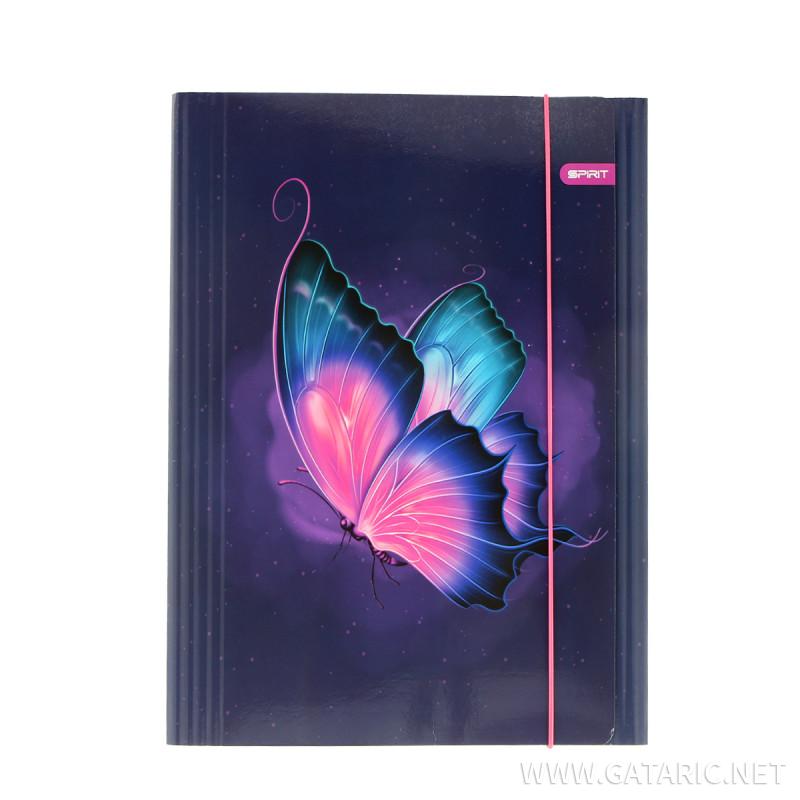 Fascikla Kartonska sa Gumom A4 "Butterfly" 31x59cm 600g