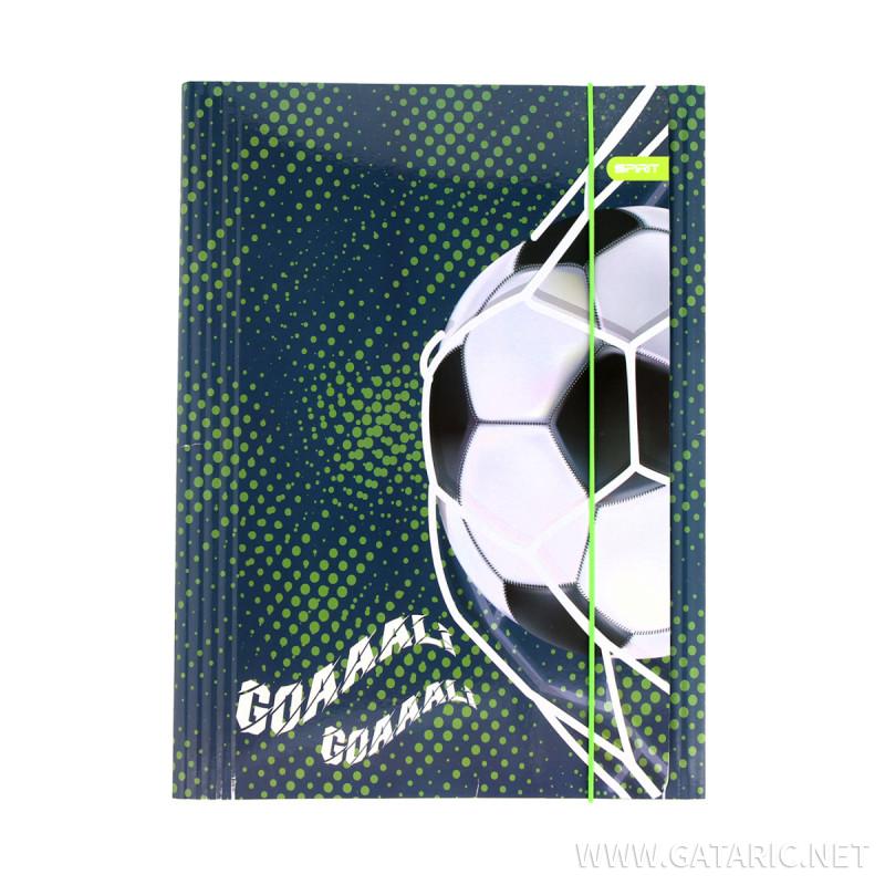 Fascikla Kartonska sa Gumom A4 "Football Goal" 31x59cm 600g, Plava