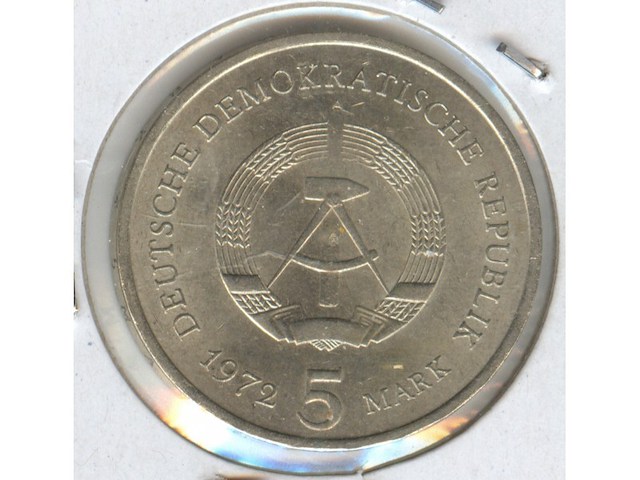 Nemacka DDR 5 maraka 1972 UNC