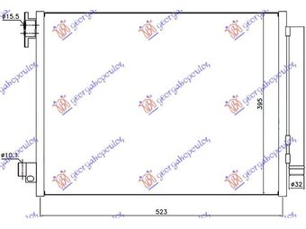 HLADNJAK KLIME BENZIN/DIZEL (51x39.7x1.2) 12- (VALEO TIP) RENAULT CLIO 16-19