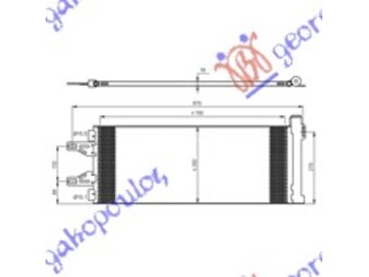 HLADNJAK KLIME 2.2/2.3/3.0 D HDi (71x29.7x16) PEUGEOT e BOXER 20-