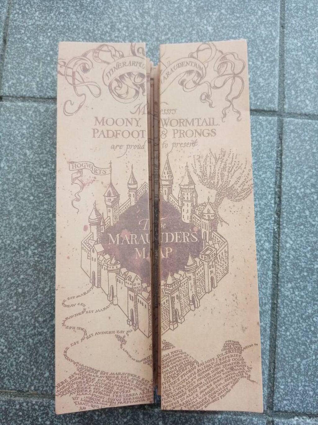 Hari Poter Mapa Marauders Map-Novo. Marauders map iz filma Harry