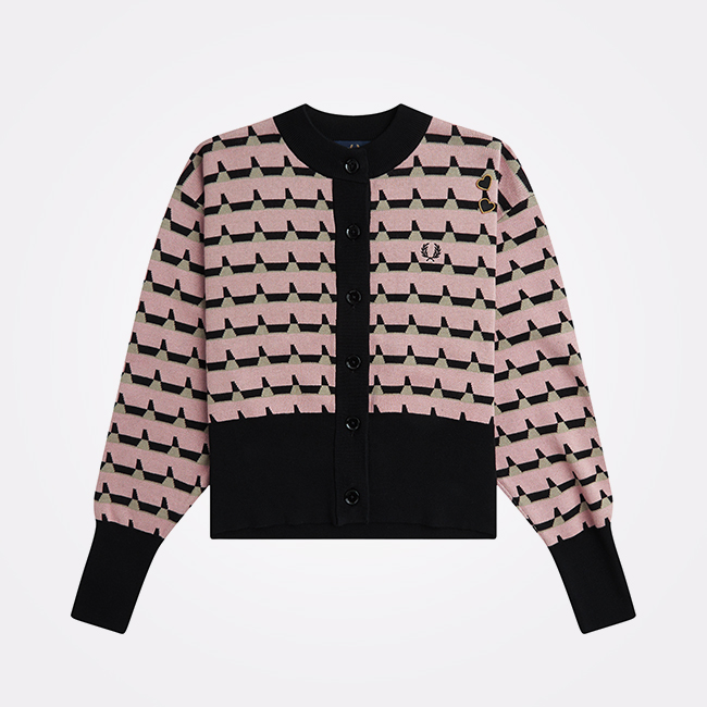Fred Perry Jacquard Knit Cardigan – AMY WINEHOUSE
