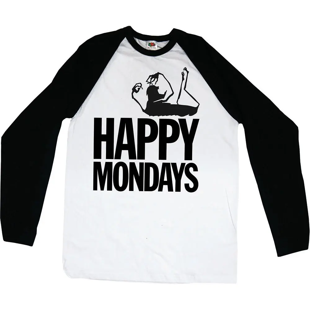 Majica Happymondays Uni/wht Raglan