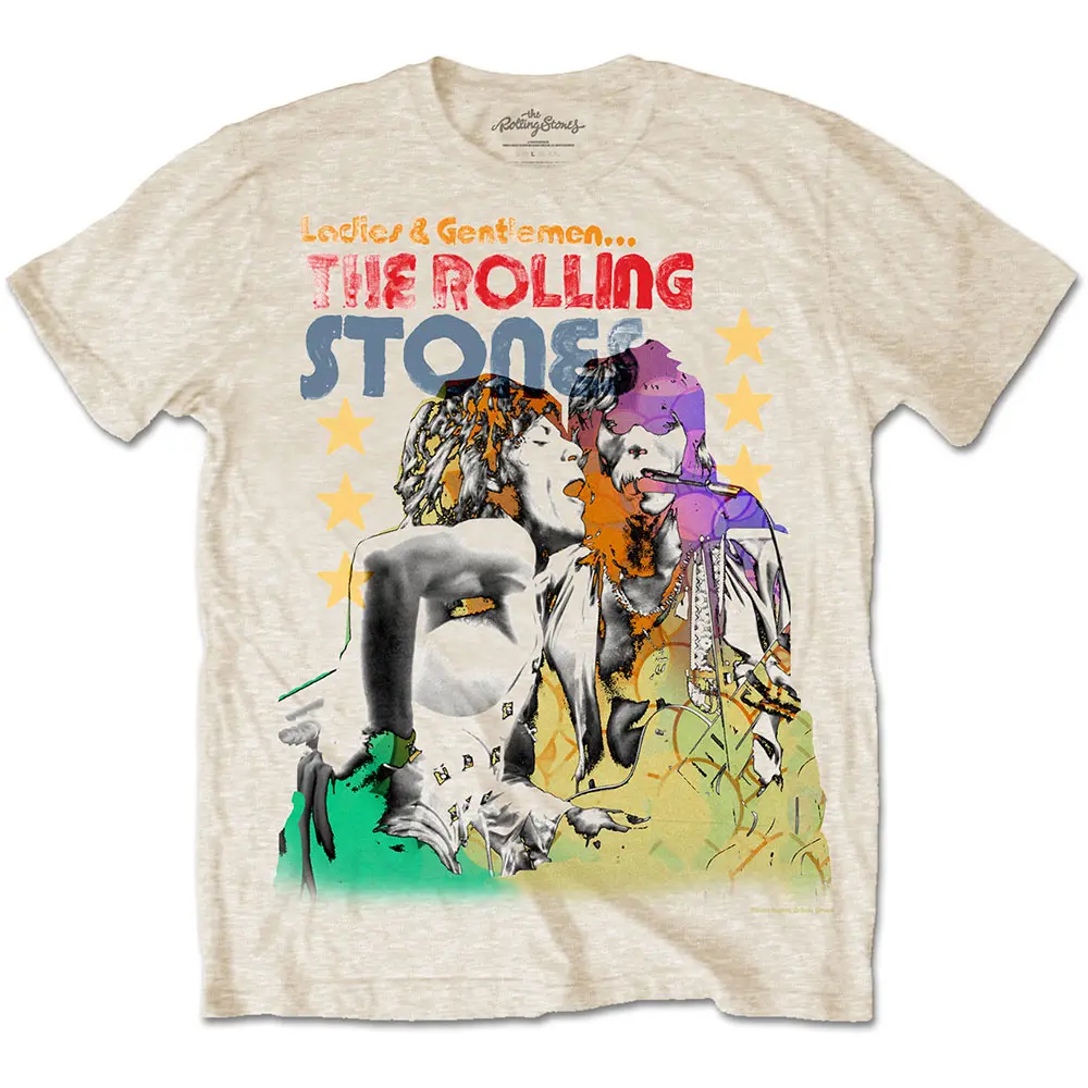 Majica Rolling Stones Mick Keith Watercolour Stars Uni