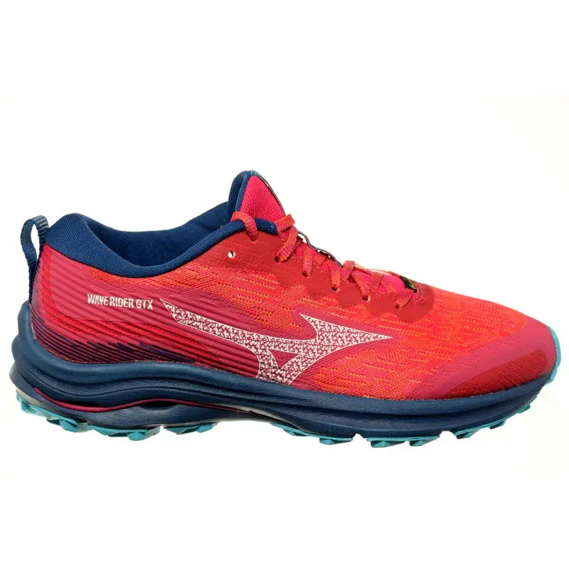 Mizuno Ženske patike Wave Rider GTX, Crveno-teget