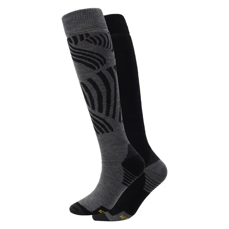 Ice Peak Muške čarape ILSENBURG, 2 para, Crne i sive