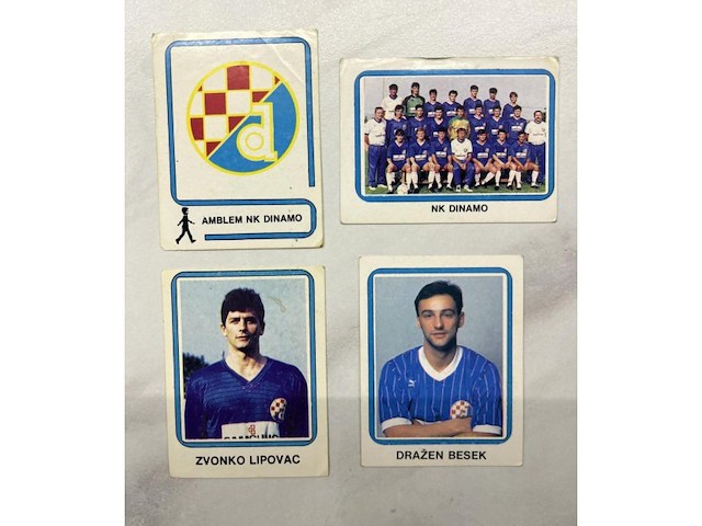 FUDBAL 90/91 - 4 sličice Dinamo Zagreb