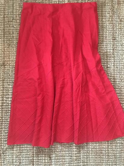 Crvena LANENA suknja - PRELEPA