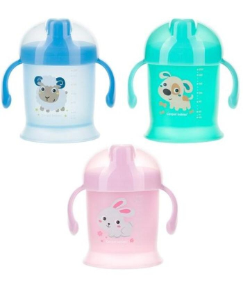 Canpol Babies non spill šolja za decu sa ručkama 31/300 200 ml "bunny & company"