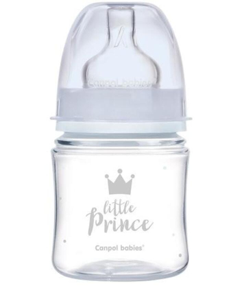 Canpol Babies flašica 120 ml široki vrat pp - royal baby 35/233 blue