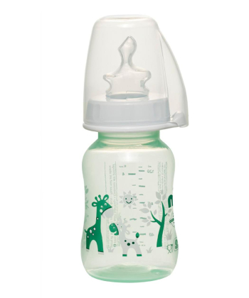 Nip plasticna flasica za bebe Trendy Unisex 125 ml sa silikonskom cuclom 0-6 m