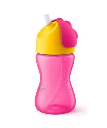 Avent magicna solja od 300ml sa slamcicom 12m+ ljubicasta