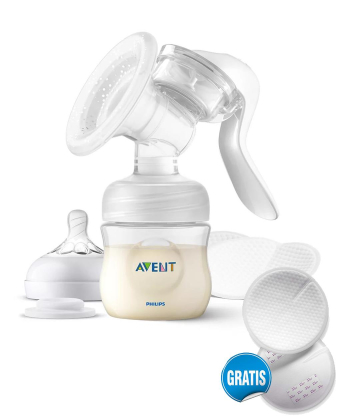 SET Avent Ručna pumpica za izmazanje mleka + Avent tuferi 24 kom SCF330/254