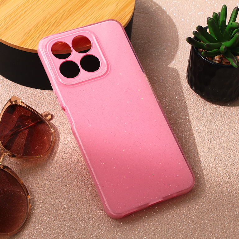 Huawei Honor X8a - Zastitna maska (futrola) Sparkle Dust roza