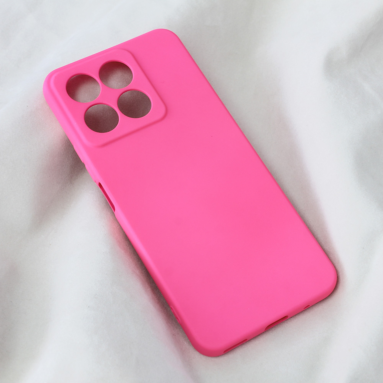 Huawei Honor X8a - Zastitna maska (futrola) Teracell Soft Velvet pink