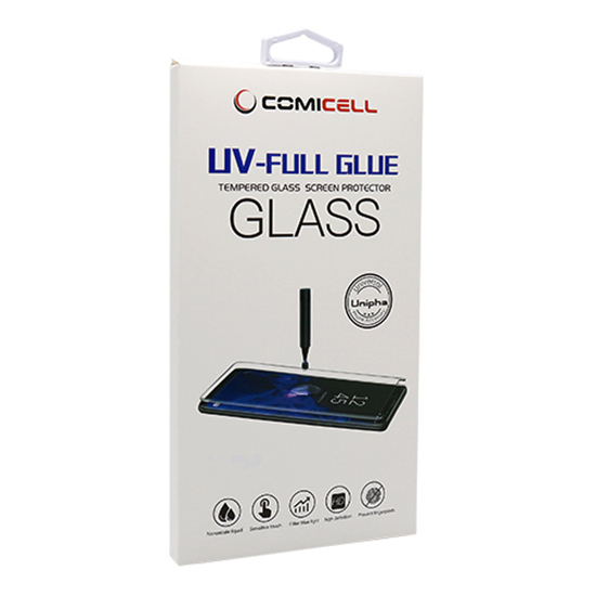 Huawei Mate 30 Pro - Staklena folija (zastitno kaljeno staklo) za ekran 3D MINI UV-FULL GLUE zakrivljena providna (sa UV lampom) (MS)