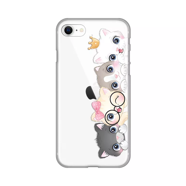 Maskica Silikonska Print Skin za iPhone 7/8/SE 2020/2022 Cats