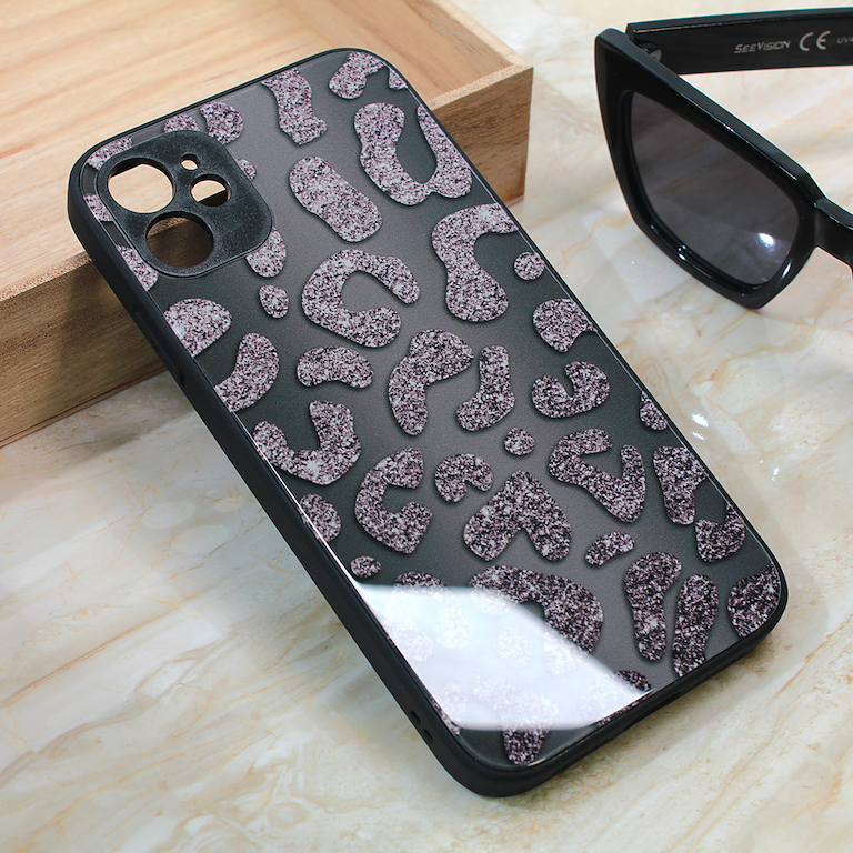 iPhone 11 - Zastitna maska (futrola) Shiny glass 6.1 crna