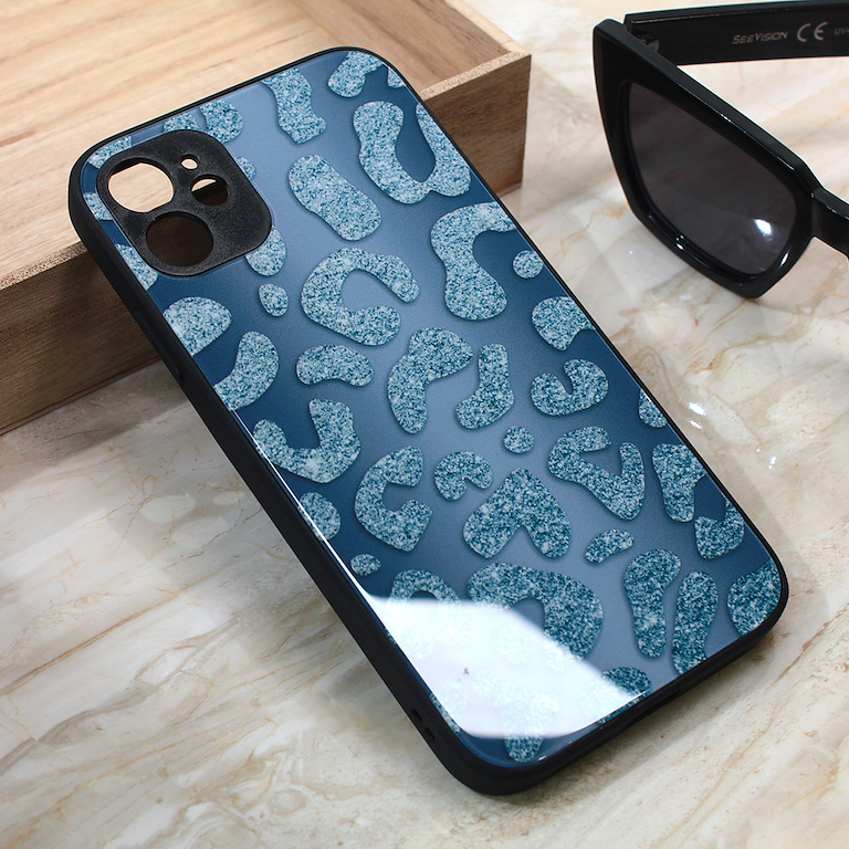 iPhone 11 - Zastitna maska (futrola) Shiny glass 6.1 plava