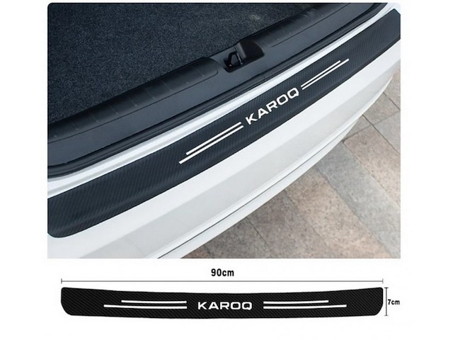 Stiker za branik automobila - karbon KAROQ (ŠKODA)