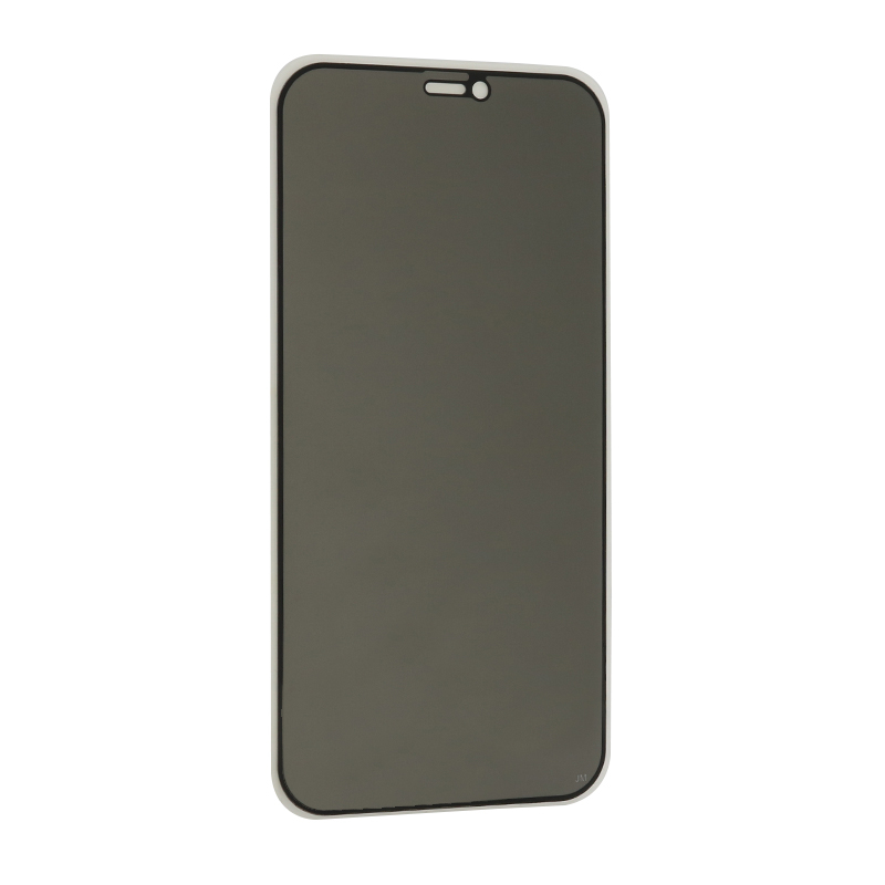 Iphone 12/12 Pro (6.1) - Staklena folija (zastitno kaljeno staklo) za ekran PRIVACY 2.5D full glue crna (MS)