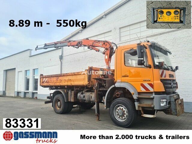 Mercedes-Benz Axor 1828 AK 4x4, Winterdienstausstattung, Kran kiper