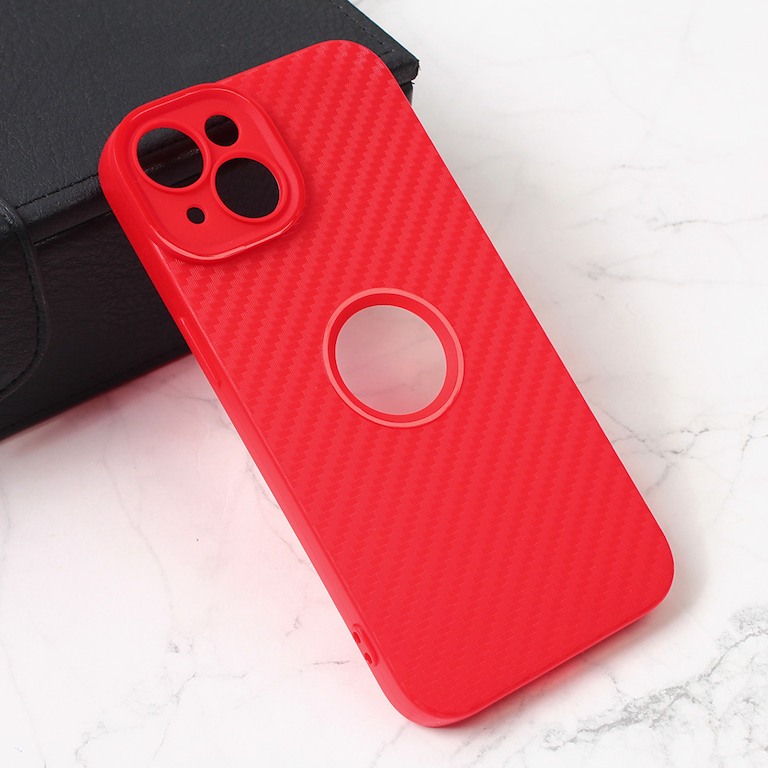 iPhone 13 - Zastitna maska (futrola) Carbon Stripe crvena