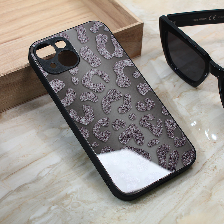 iPhone 13 - Zastitna maska (futrola) Shiny glass siva