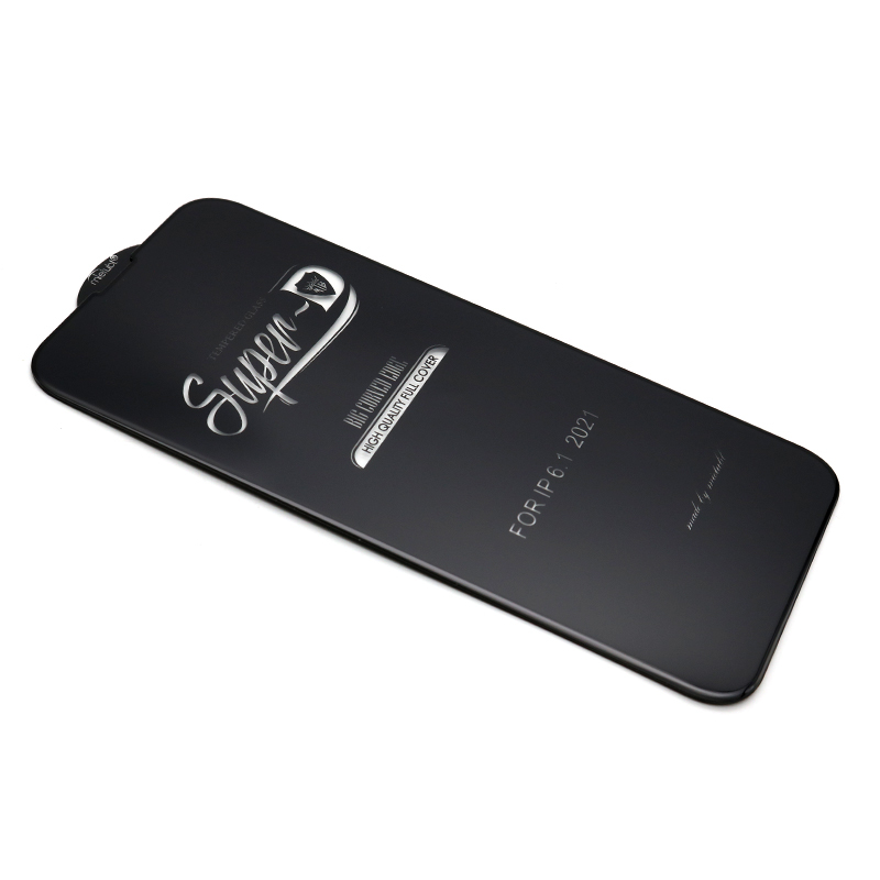 Iphone 13 Pro/14 - Staklena folija (zastitno kaljeno staklo) za ekran 11D (6.1) SUPER D crna (MS)