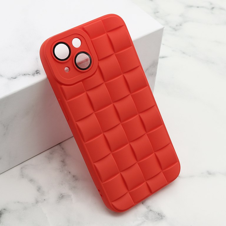 iPhone 14 - Zastitna maska (futrola) 3D WALL (6.1) crvena (MS)
