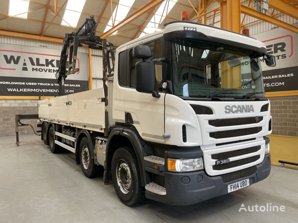 Scania P360 8X2 *EURO 6* BRICK GRAB – 2014 – FH14 UBO kamion s ravnom platformom