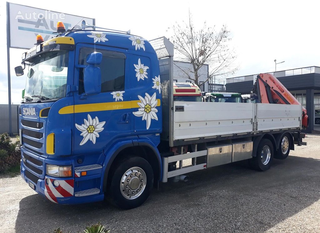 Scania G 480 kamion s ravnom platformom