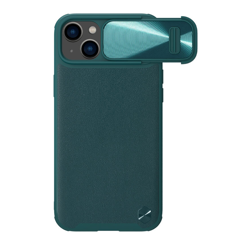 iPhone 14 Plus - Zastitna maska (futrola) Nillkin Cam Shield Leather S (6.7) zelena (MS)