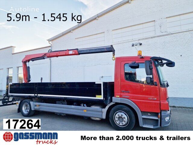 Mercedes-Benz 1218 L 4x2, Fassi Kran F 95A21 5.9m-1.545 kg kamion s ravnom platformom