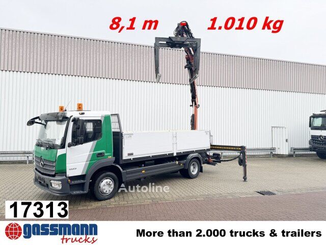 Mercedes-Benz Atego 1223 L 4x2 mit Heckkran Atlas 88.3-A2L kamion s ravnom platformom