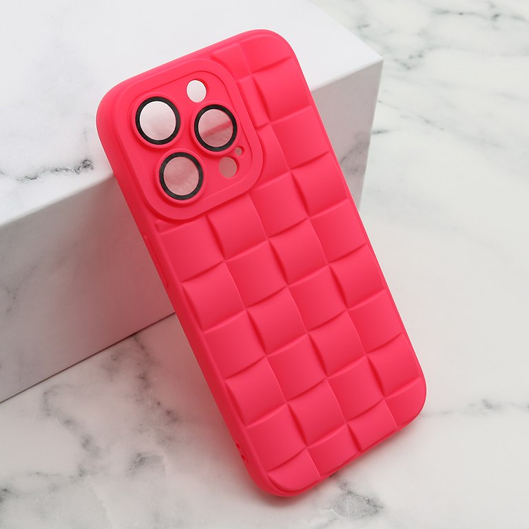 iPhone 14 Pro - Zastitna maska (futrola) 3D WALL (6.1) pink (MS)