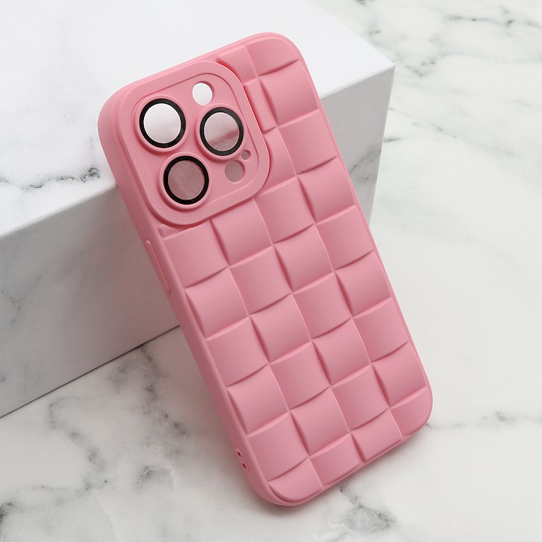 iPhone 14 Pro - Zastitna maska (futrola) 3D WALL (6.1) roze (MS)