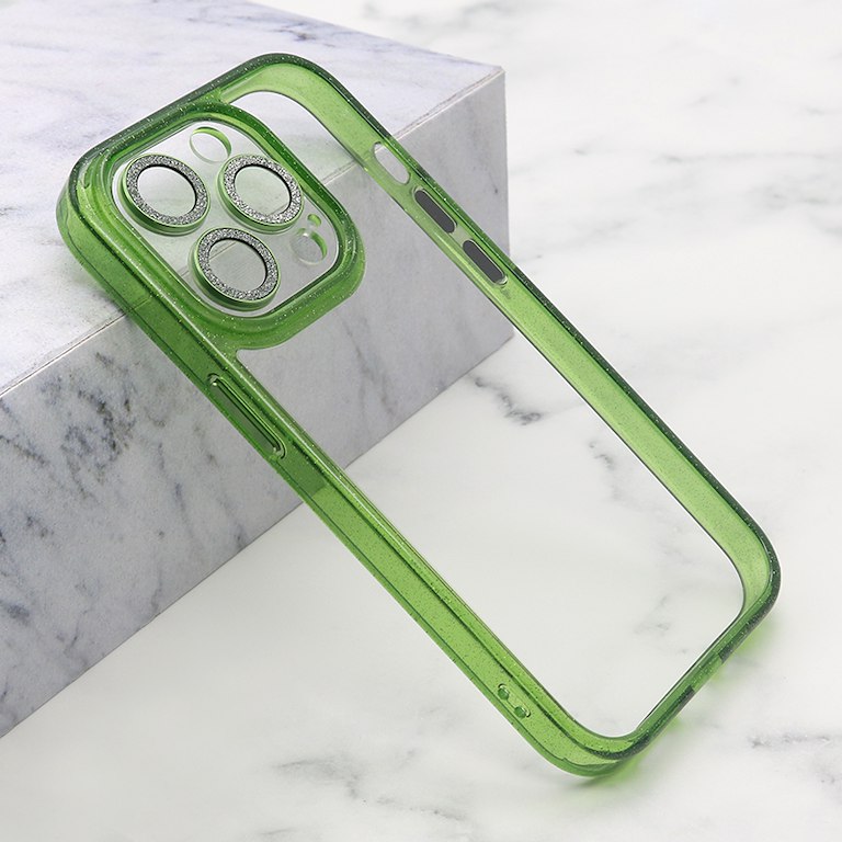 iPhone 14 Pro - Zastitna maska (futrola) DIAMOND LENS (6.1) zelena (MS)