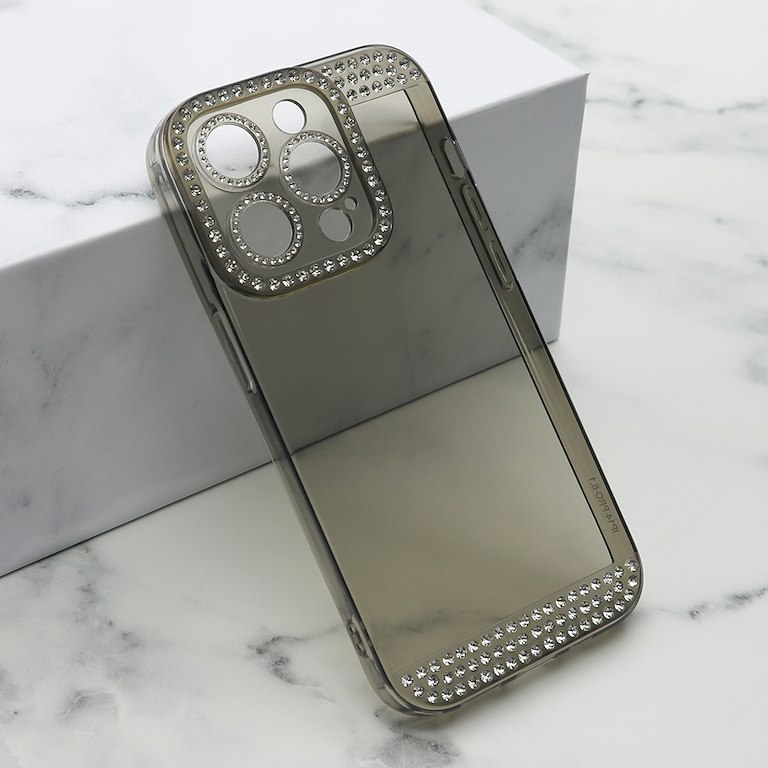 iPhone 14 Pro - Zastitna maska (futrola) DIAMOND SIDE (6.1) braon (MS)