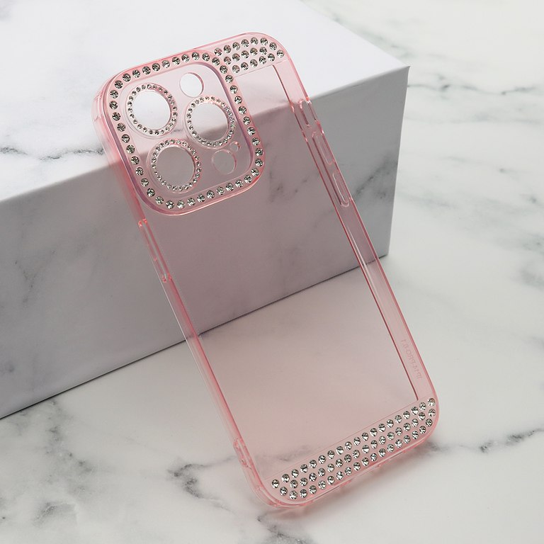 iPhone 14 Pro - Zastitna maska (futrola) DIAMOND SIDE (6.1) roze (MS)