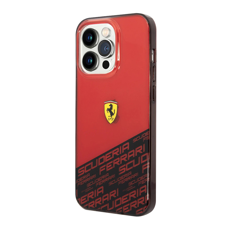 Iphone 14 Pro - Zastitna maska (futrola) FERRARI Scuderia print crvena Full ORG (FEHCP14LUBOR) (MS)