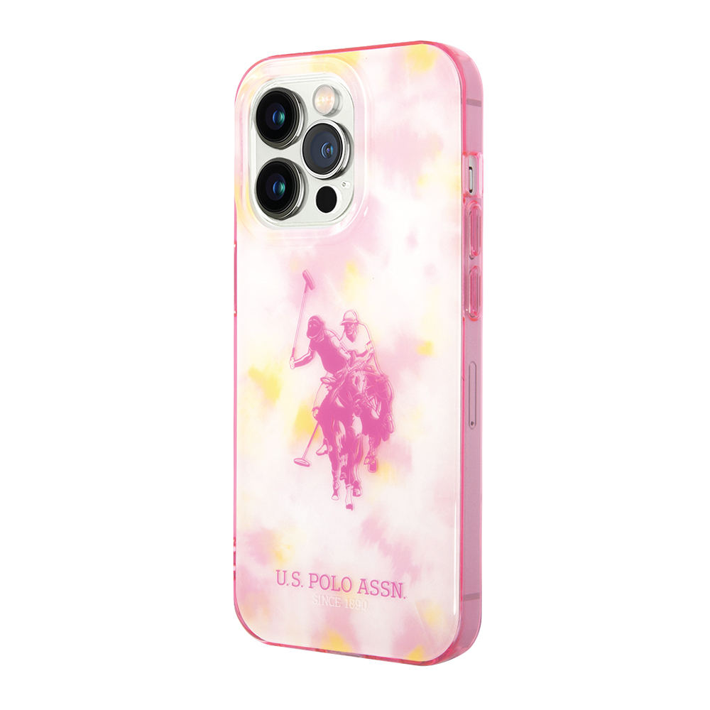 Iphone 14 Pro - Zastitna maska (futrola) Polo With Tie&Dye Design Horse Logo pink Full ORG (USHCP14LUTIP) (MS)
