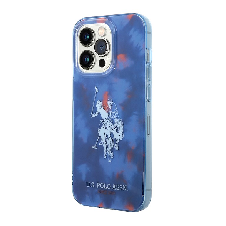 Iphone 14 Pro - Zastitna maska (futrola) Polo With Tie&Dye Design Horse Logo plava Full ORG (USHCP14LUTIB) (MS)