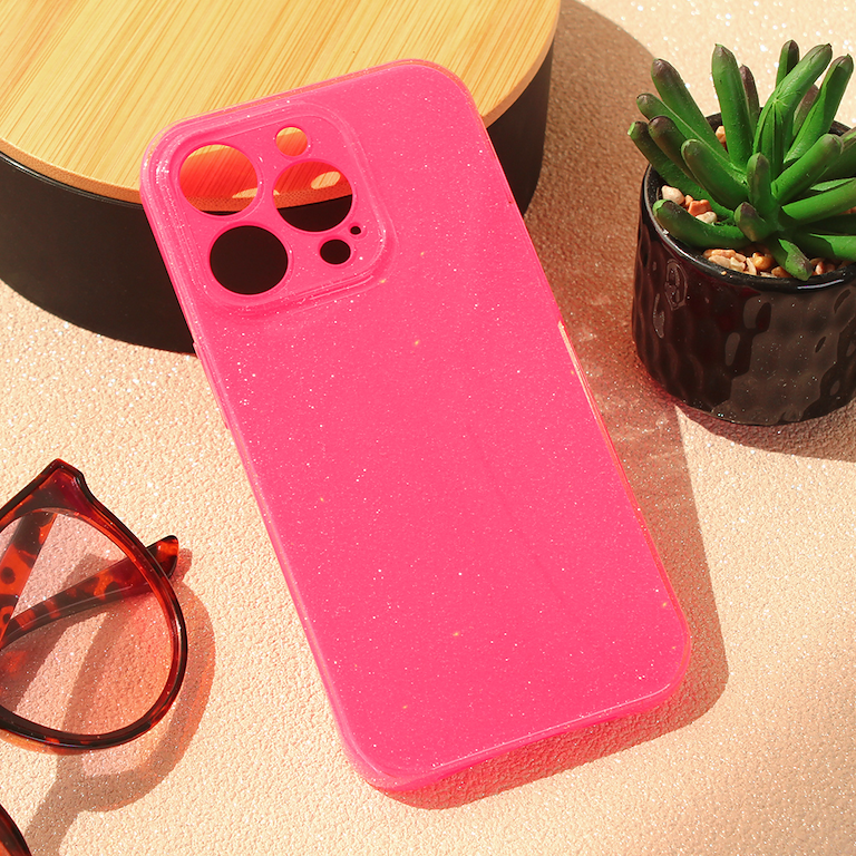 iPhone 14 Pro - Zastitna maska (futrola) Sparkle Dust pink