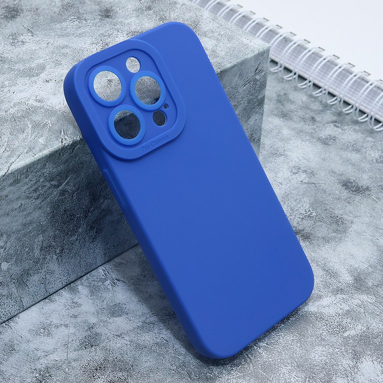 Pro iPhone 14 Pro - Zastitna silikonska maska (futrola) (6.1) tamno plava (MS)
